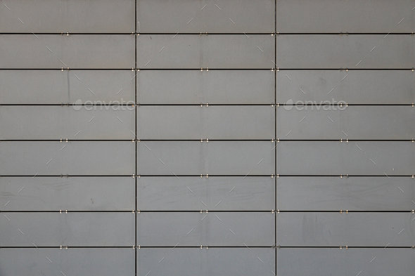 Front view of light grey surface made of small metal tiles Stock Photo ...