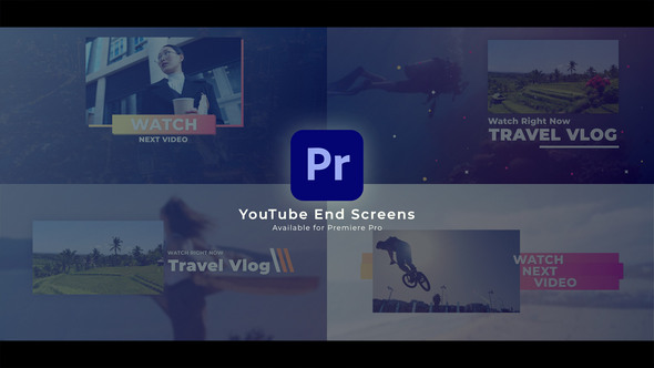 YouTube End Screens, Premiere Pro Templates | VideoHive
