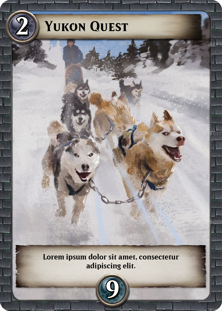 Full Project Trading Card Template V.2 by pakupena | GraphicRiver