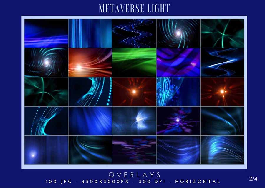 Realistic Metaverse Light Overlays, Add-ons | GraphicRiver