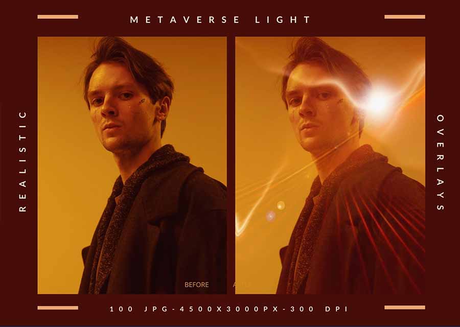 Realistic Metaverse Light Overlays, Add-ons | GraphicRiver