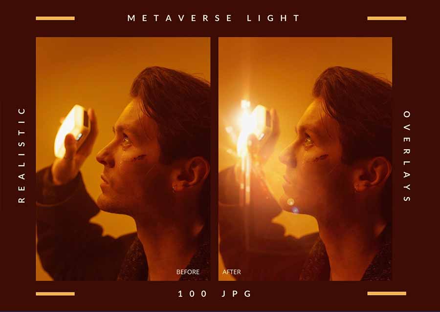 Realistic Metaverse Light Overlays, Add-ons | GraphicRiver