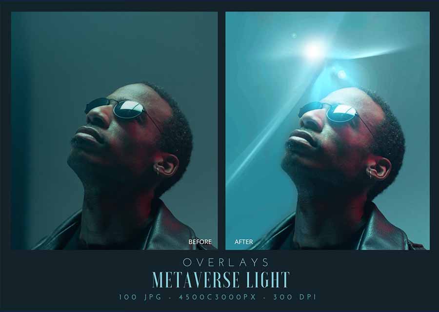 Realistic Metaverse Light Overlays, Add-ons | GraphicRiver