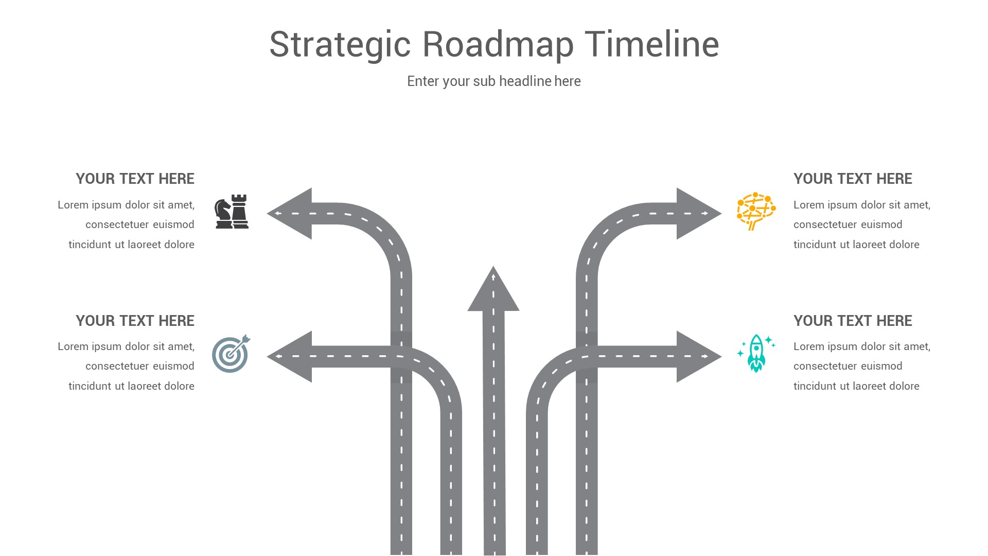 Strategic Roadmap Timeline Google Slides Template, Presentation Templates