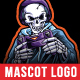 Skeleton Gamer Mascot Logo Dead, Logo Templates | GraphicRiver