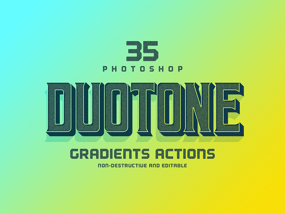 Duotone Actions and Gradients - Vol. 01, Add-ons | GraphicRiver