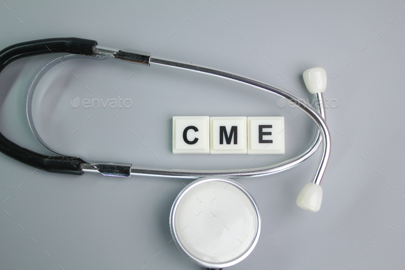 stethoscope and the letter CME Stock Photo by fauziEv8 | PhotoDune
