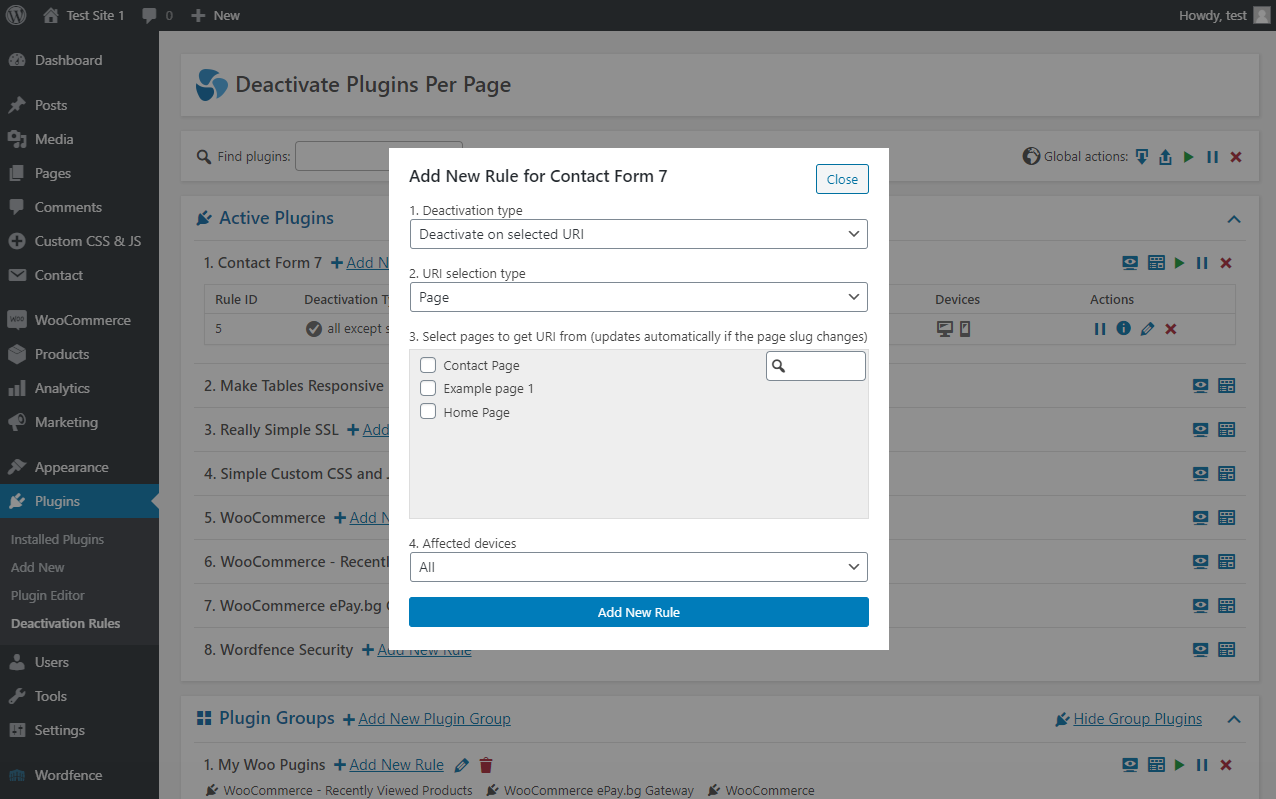 Deactivate Plugins Per Page - Improve WordPress Performance by nikolaydev