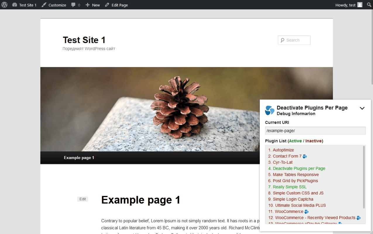 Deactivate Plugins Per Page - Improve WordPress Performance by nikolaydev