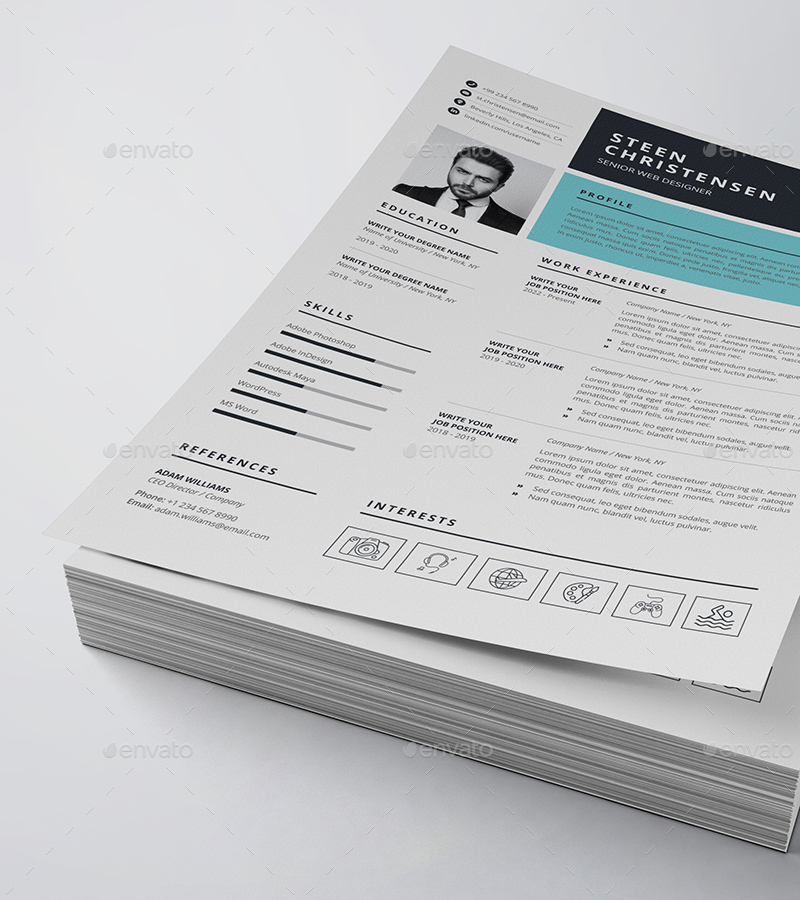 Resume/CV Template, Print Templates | GraphicRiver