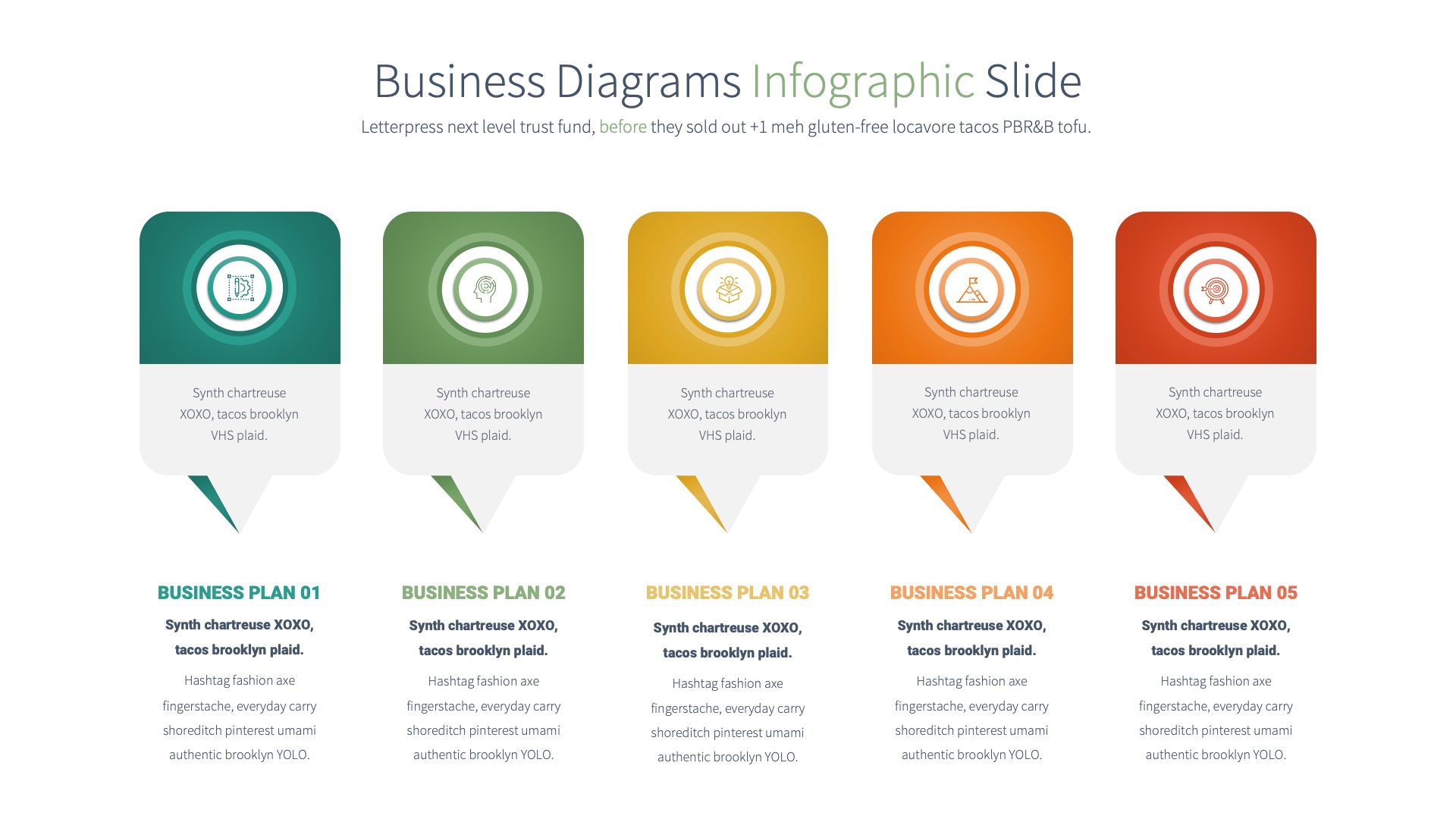 Business Diagrams - PowerPoint Infographics Slides, Presentation Templates