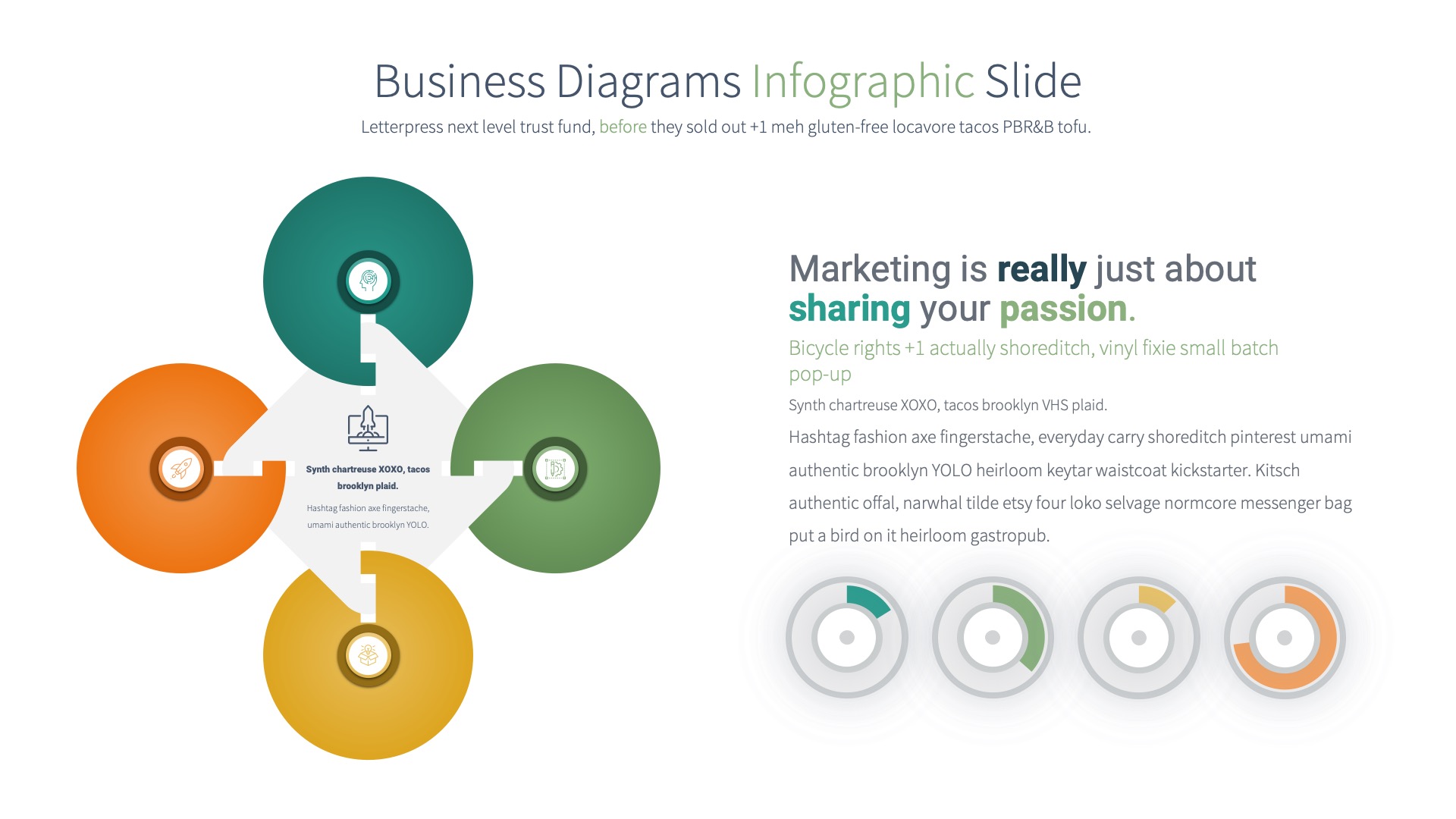 Business Diagrams - PowerPoint Infographics Slides, Presentation Templates