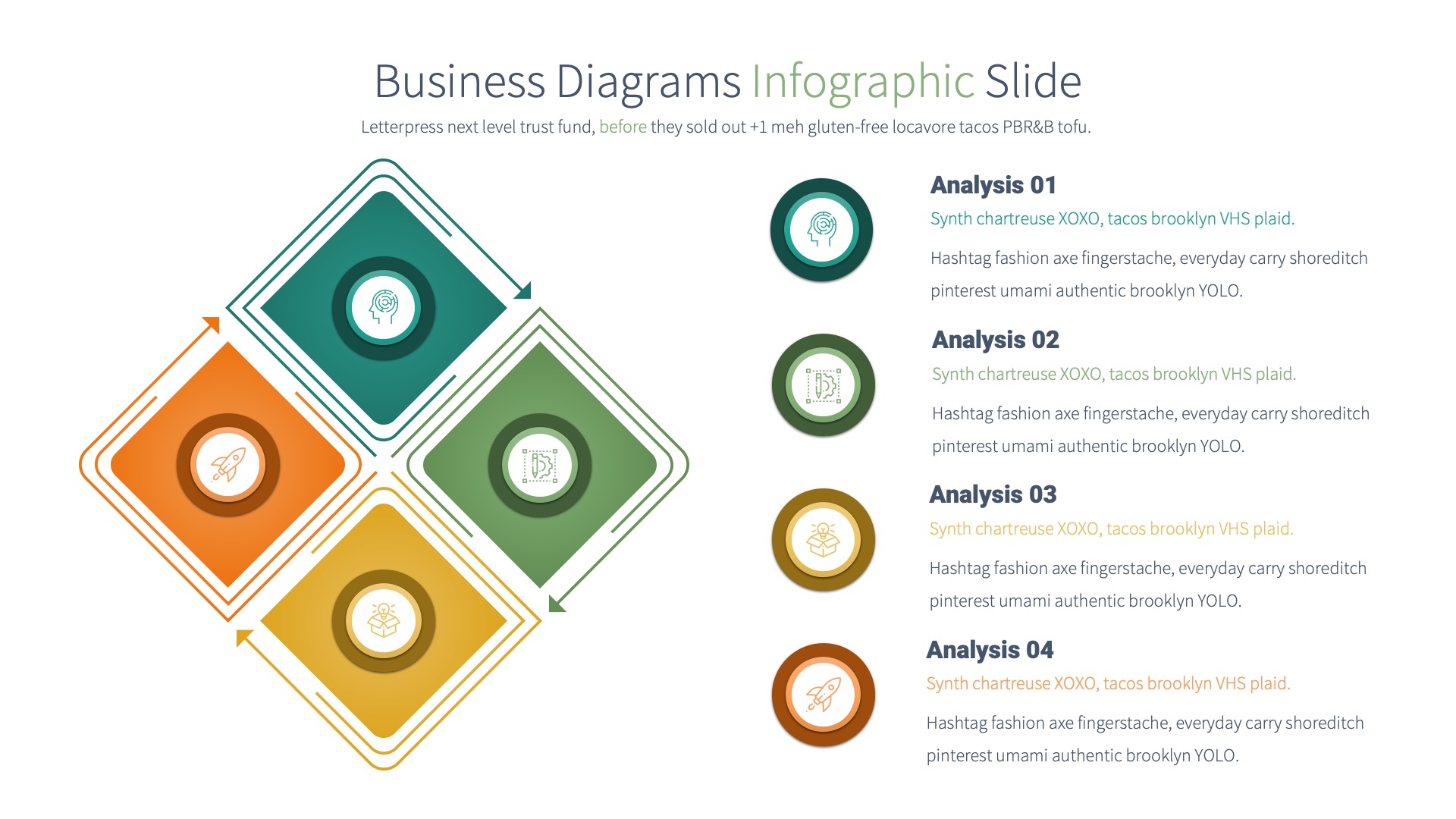 Business Diagrams - PowerPoint Infographics Slides, Presentation Templates