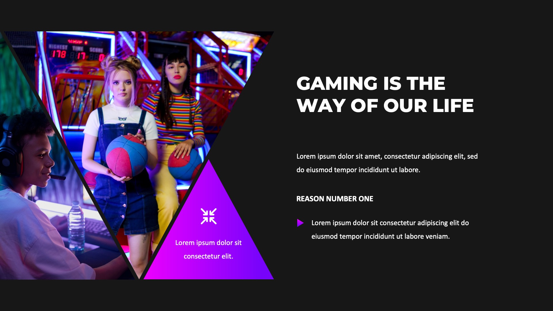 Under - Gaming Presentation Template Keynote, Presentation Templates