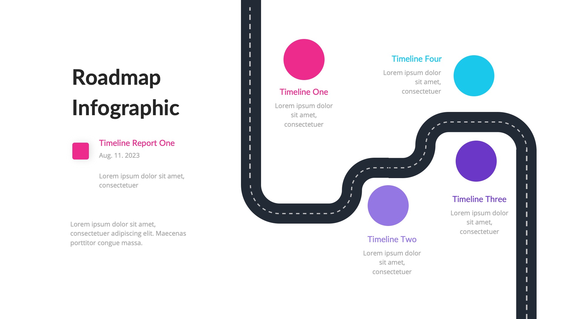 Roadmap Infographic Presentation Google Slides, Presentation Templates