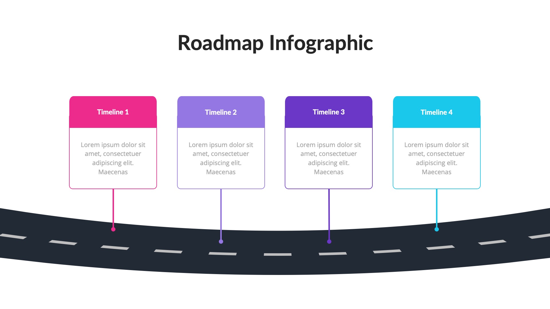 Roadmap Infographic Presentation Google Slides, Presentation Templates