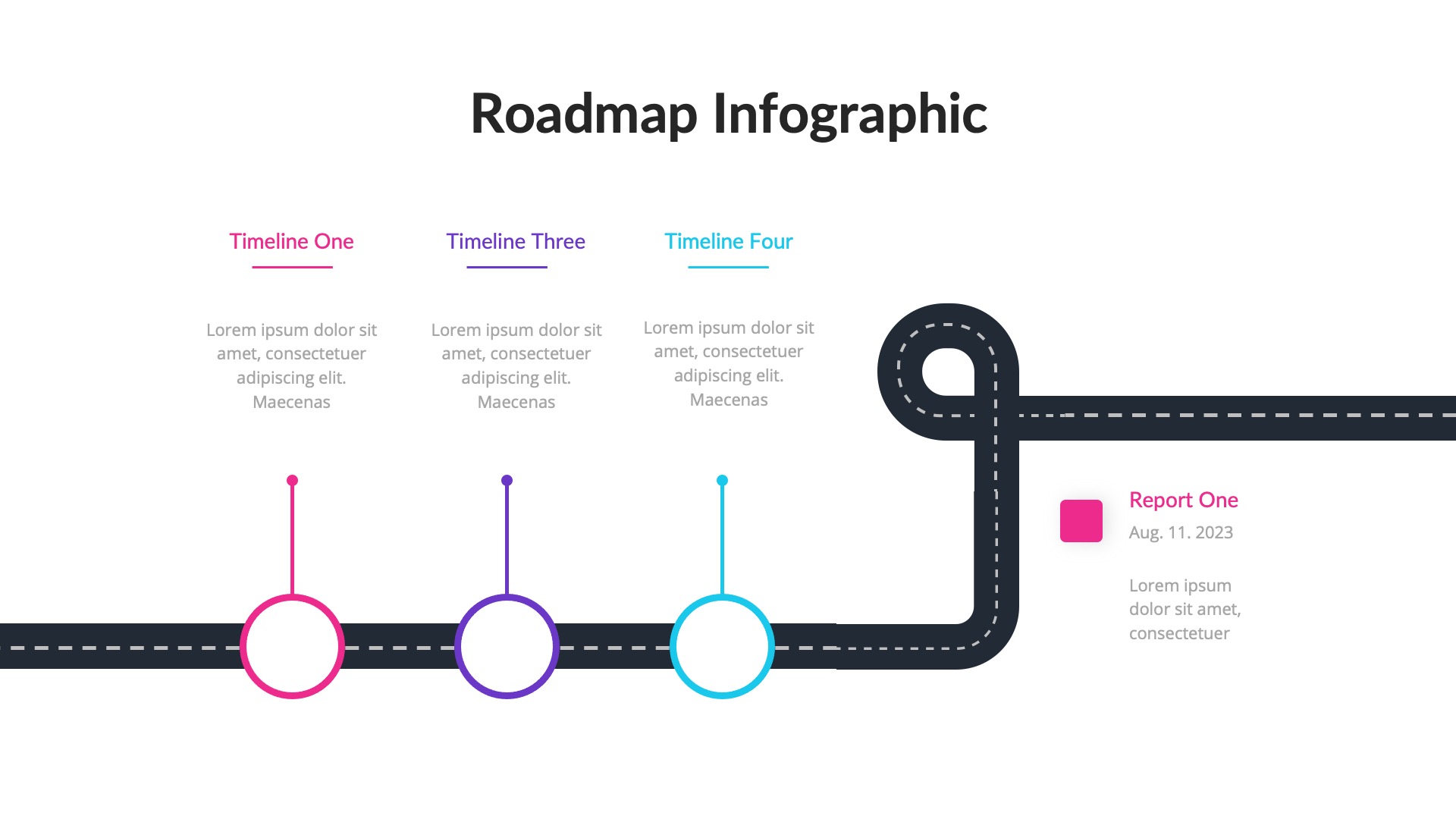 Roadmap Infographic Presentation Google Slides, Presentation Templates