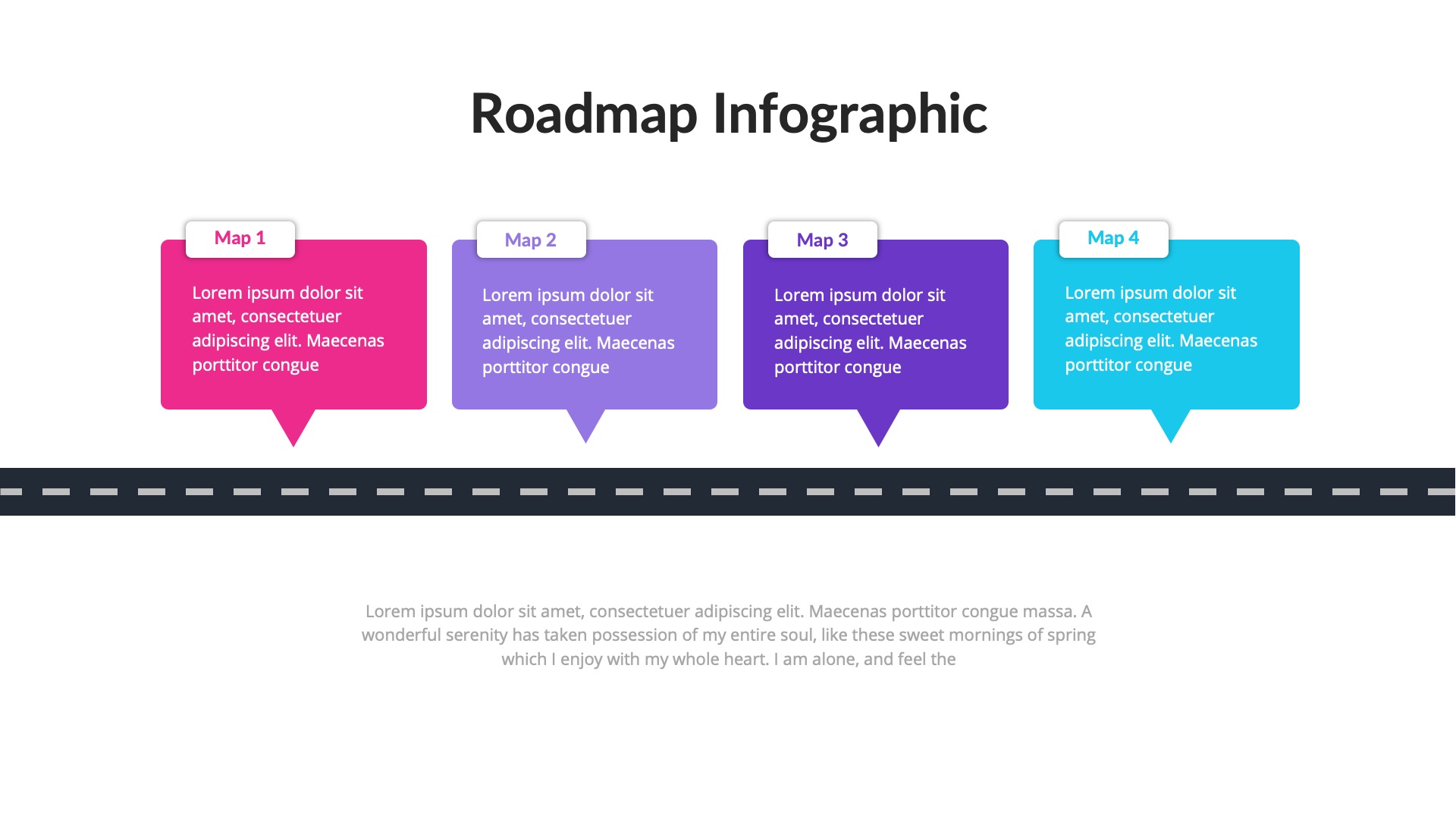 Roadmap Infographic Presentation Google Slides, Presentation Templates