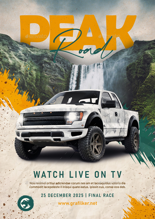 Off Road Flyer Templates, Print Templates | GraphicRiver