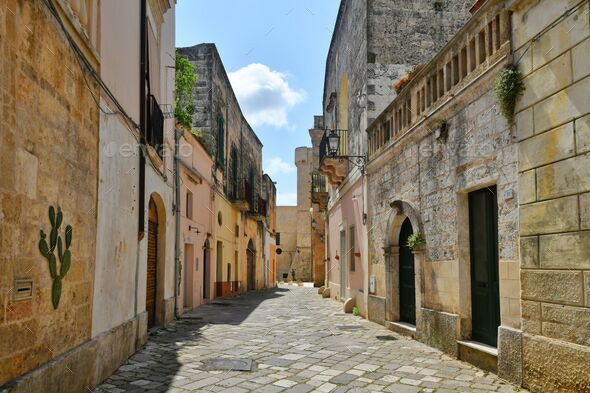 The Italian village of Tricase in Puglia. Stock Photo by wirestock