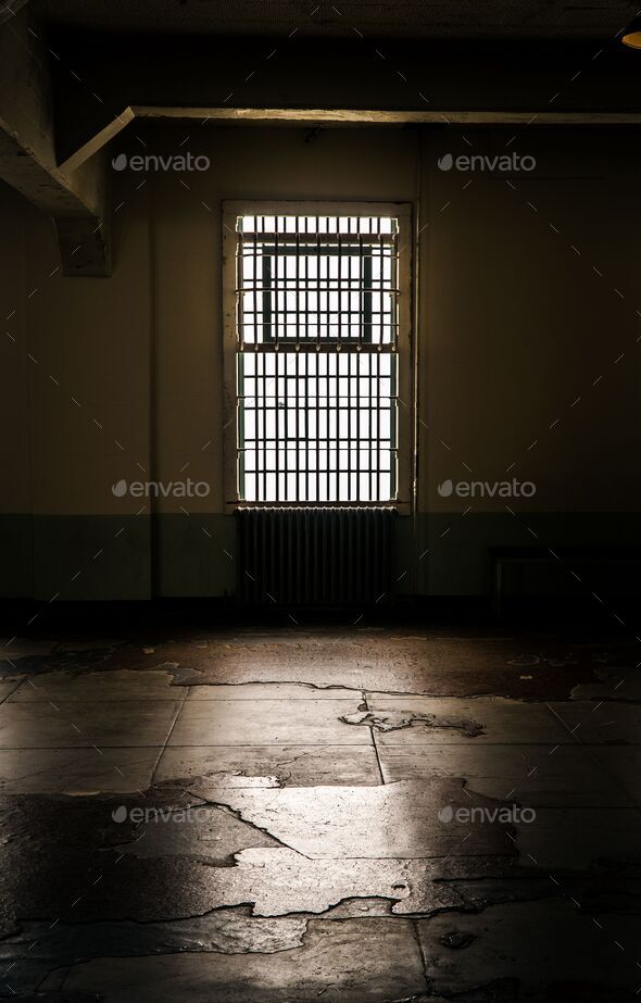 Interior of the Main cell house of Federal penitentiary Stock Photo by ...