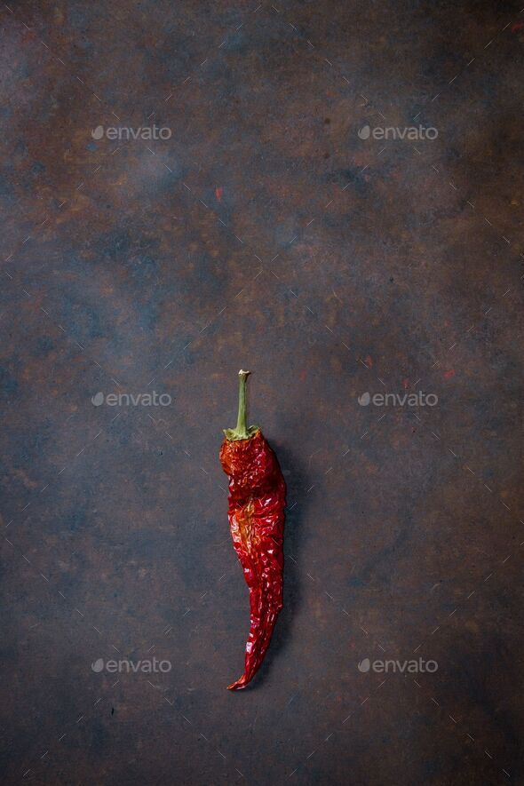 Top view of a red chili pepper Stock Photo by wirestock | PhotoDune
