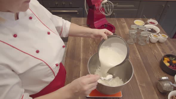 Cook Making Cream, Stock Footage | VideoHive
