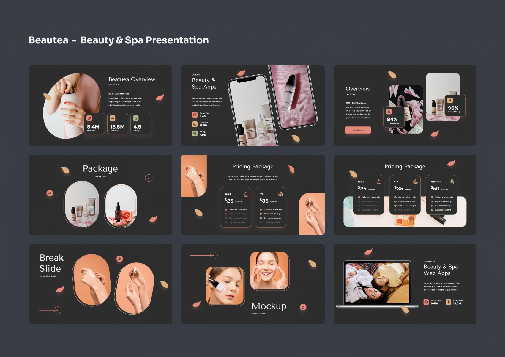 Beautea - Beauty & Spa PowerPoint Presentation, Presentation Templates