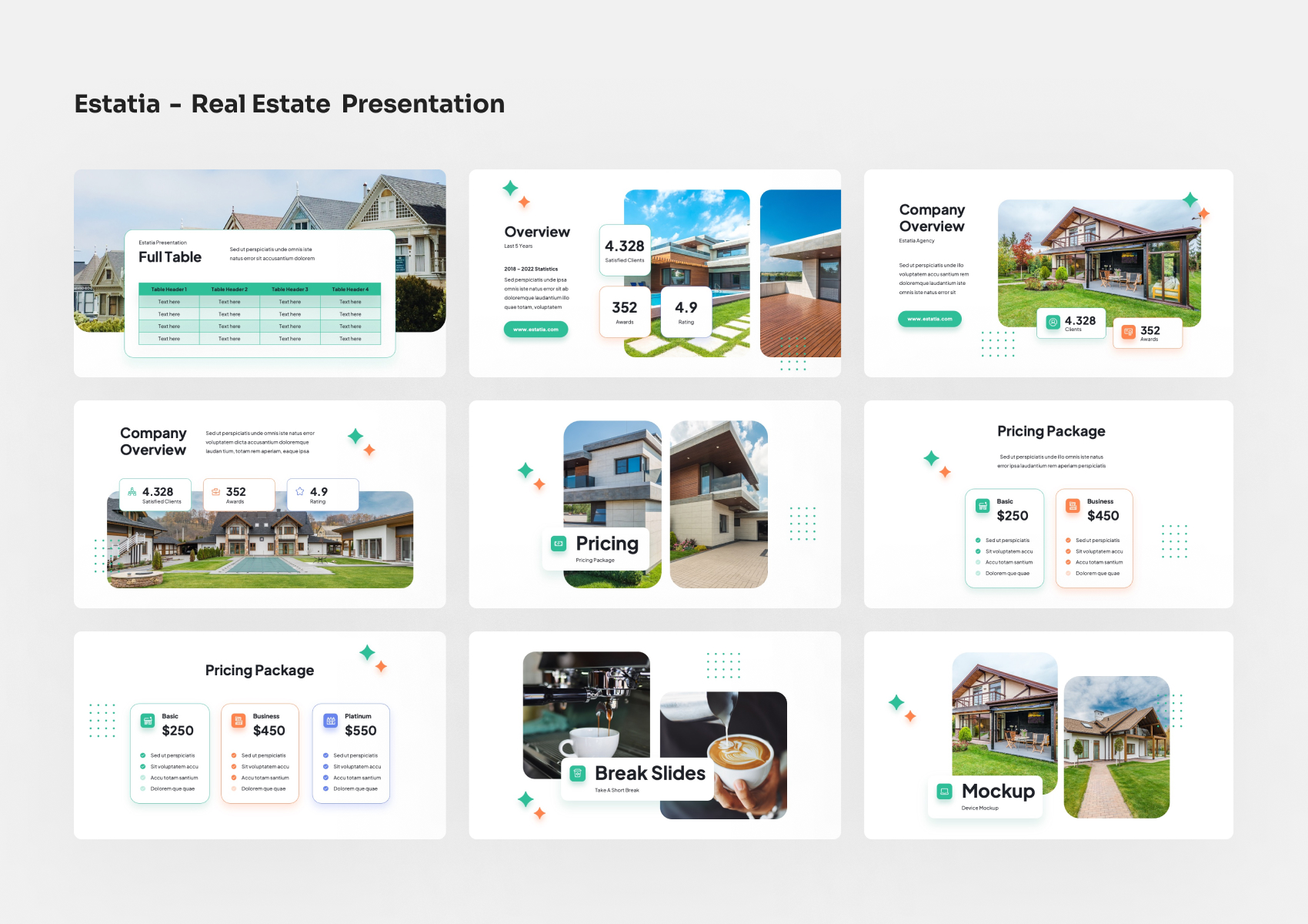 Estatia - Real Estate PowerPoint Presentation, Presentation Templates