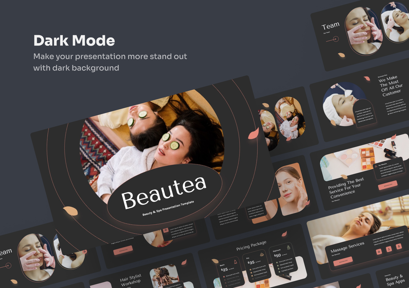Beautea - Beauty & Spa Keynote Presentation, Presentation Templates