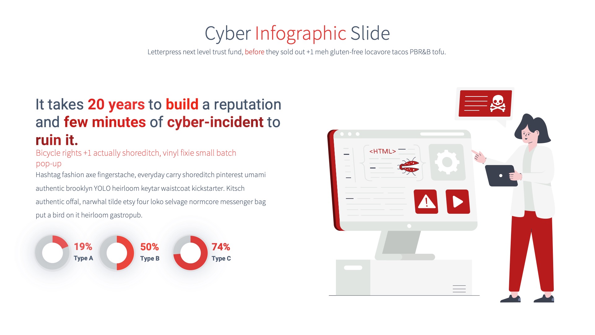 Cyber - PowerPoint Infographics Slides, Presentation Templates ...