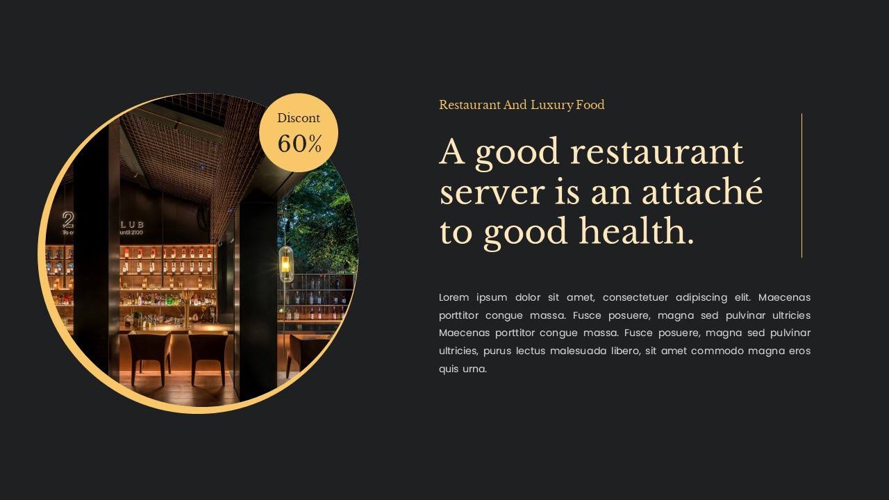 Nguelih - Restaurant & Luxury Food Powerpoint Template, Presentation ...