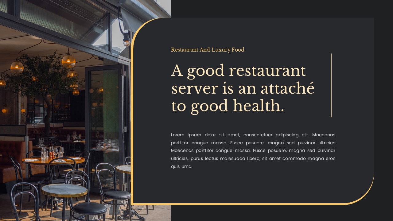 Nguelih - Restaurant & Luxury Food Google Slides Template, Presentation ...