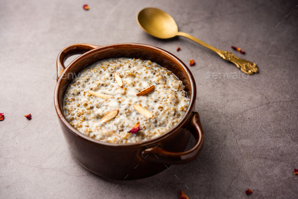 Kodo foxtail millet kheer or varagu arisi payasam is a popular Indian ...