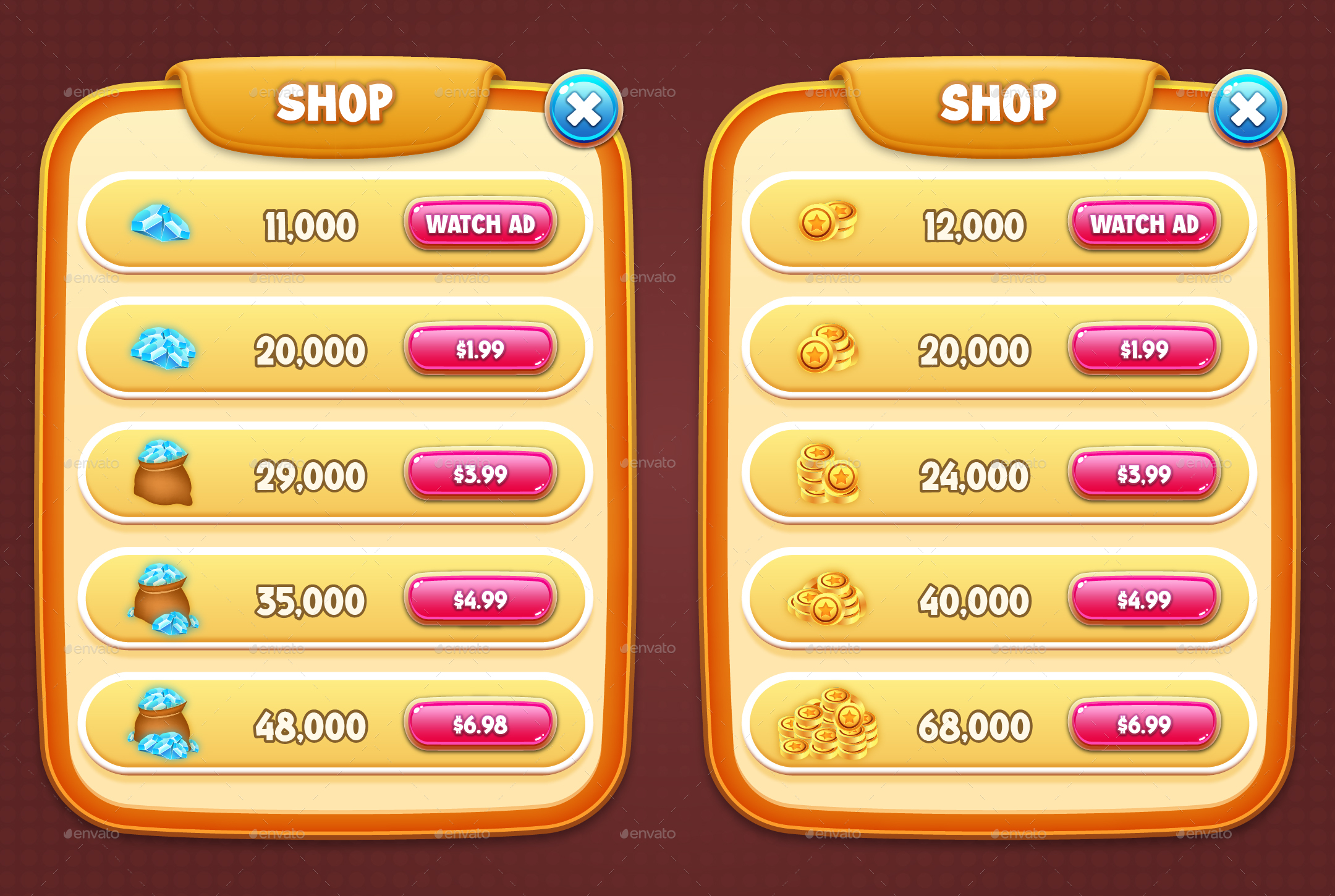 The Soft Style Game UI Kit: A Must-Have for Any Casual or Puzzle Game ...