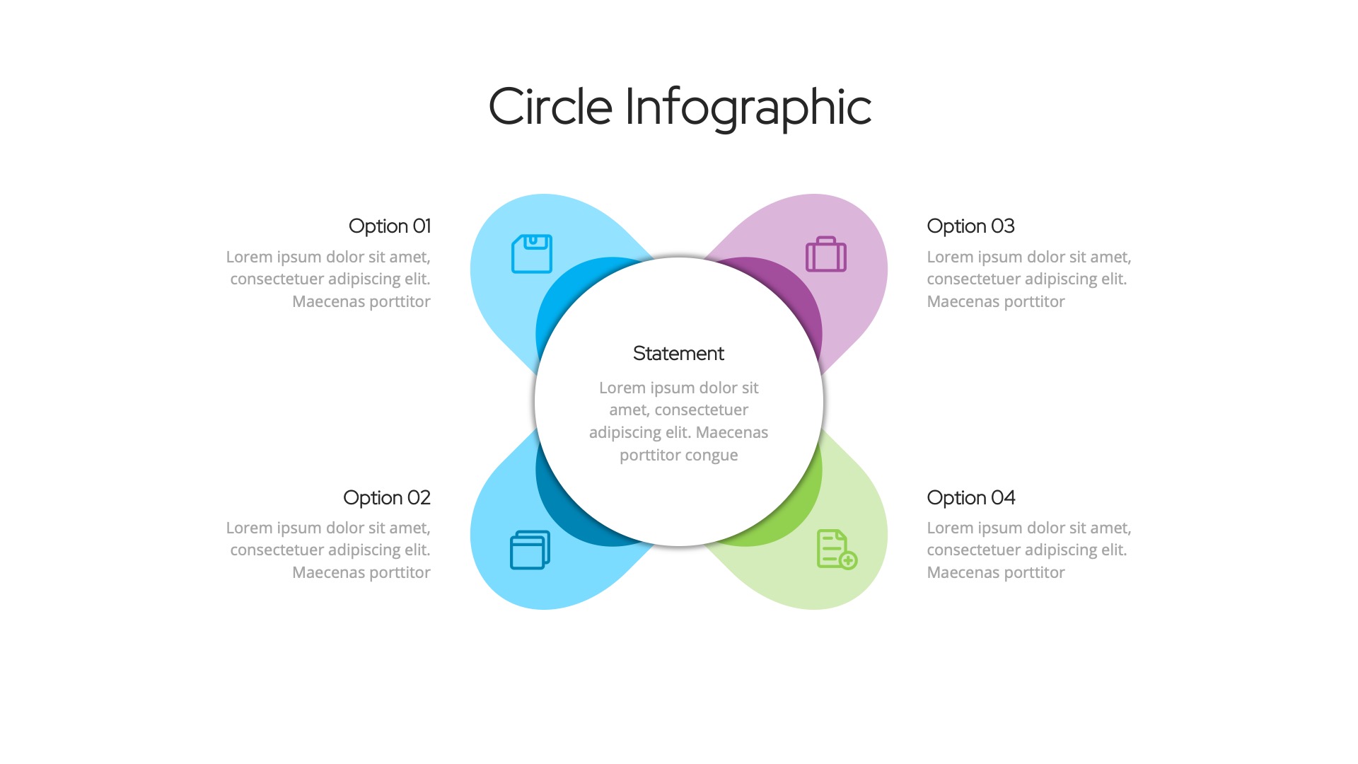 Circle Infographic Presentation PowerPoint, Presentation Templates