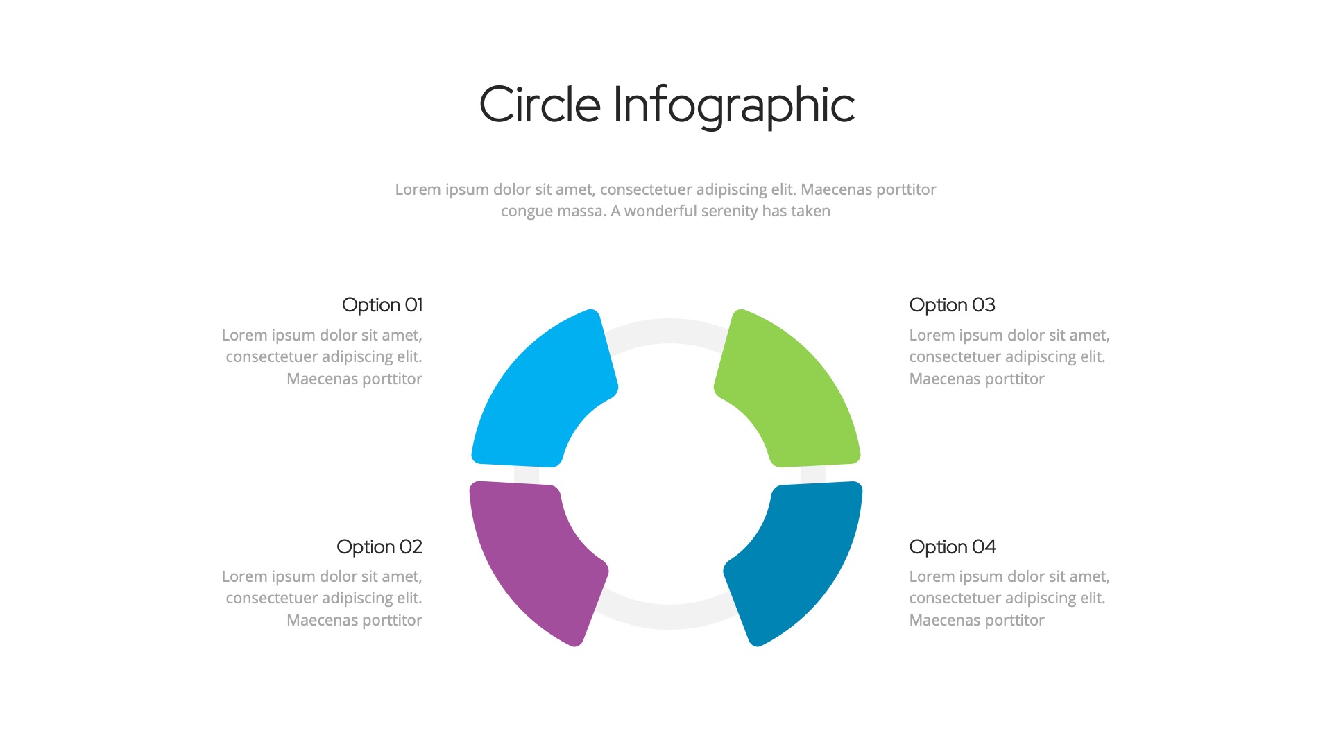 Circle Infographic Presentation PowerPoint, Presentation Templates