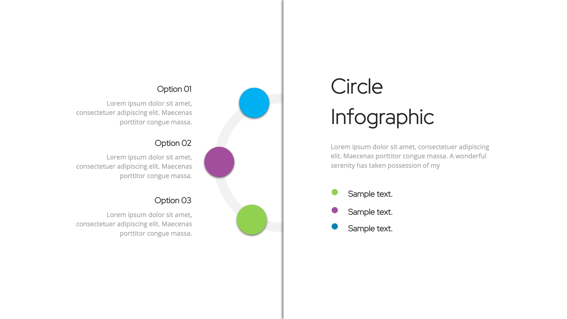 Circle Infographic Presentation PowerPoint, Presentation Templates