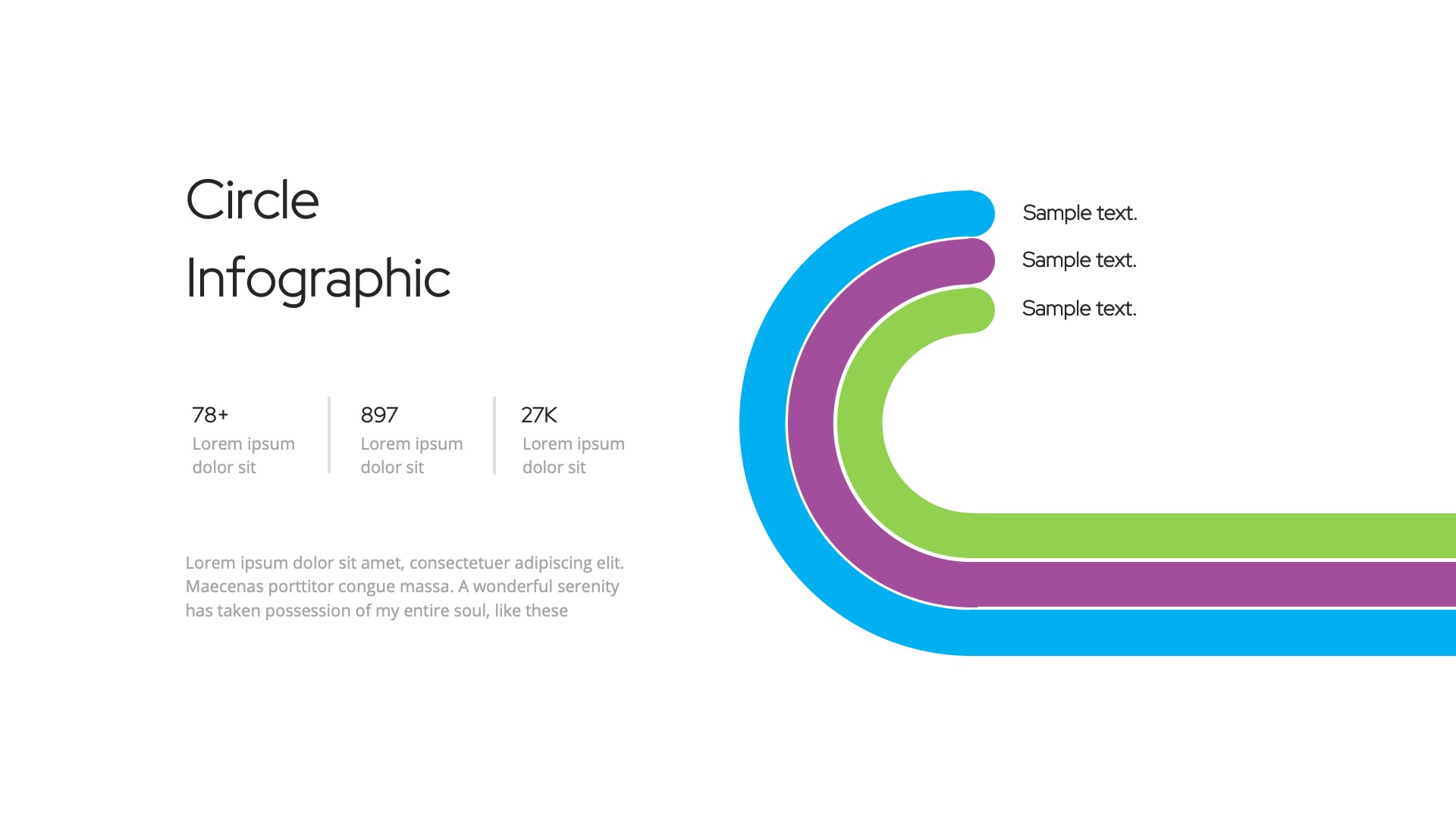 Circle Infographic Presentation PowerPoint, Presentation Templates