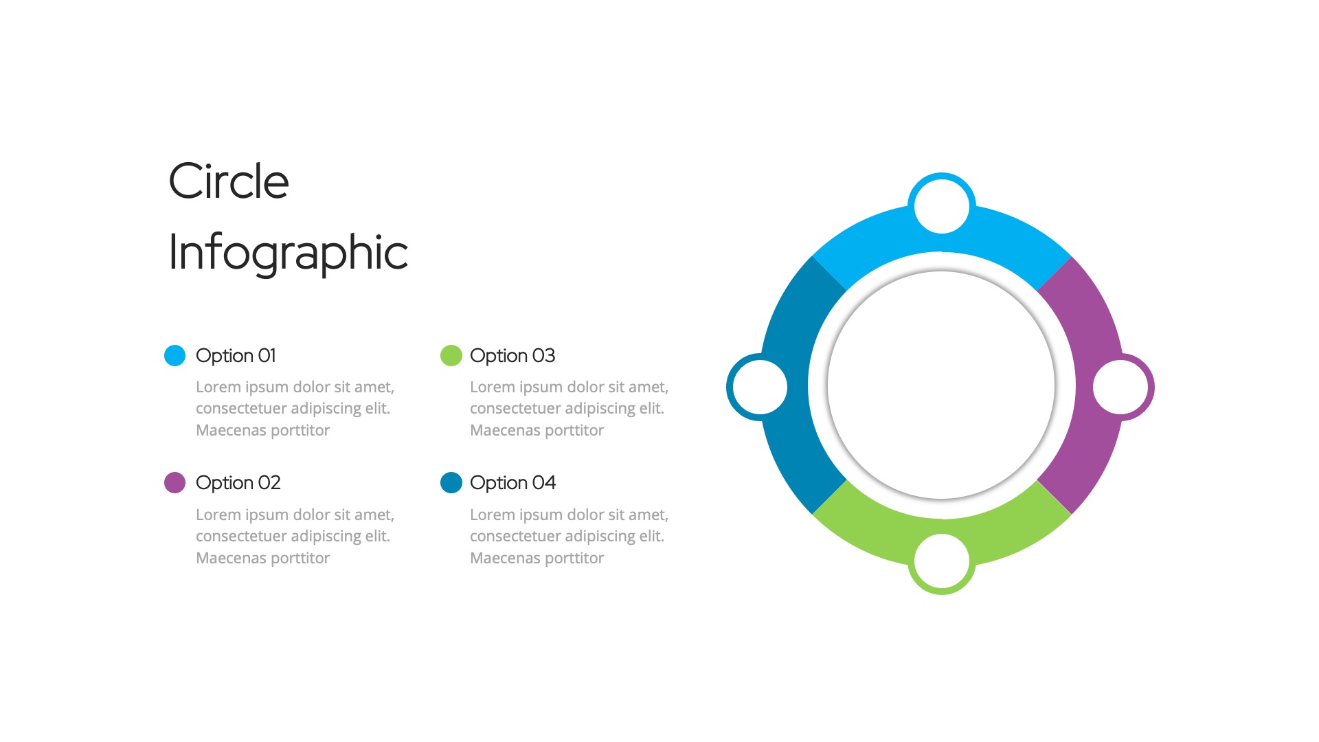 Circle Infographic Presentation PowerPoint, Presentation Templates