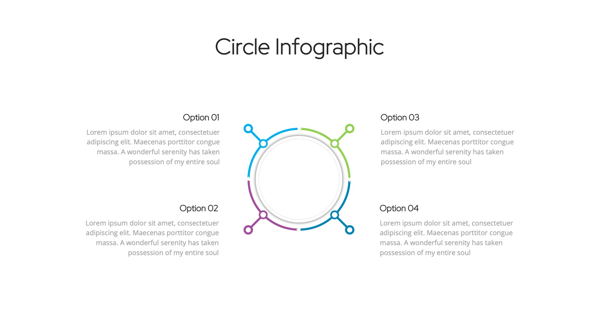 Circle Infographic Presentation PowerPoint, Presentation Templates