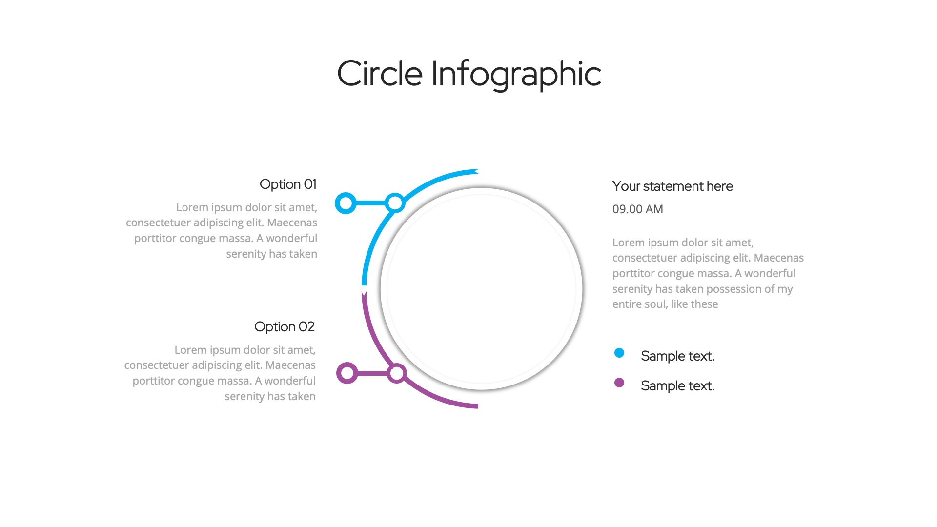 Circle Infographic Presentation PowerPoint, Presentation Templates