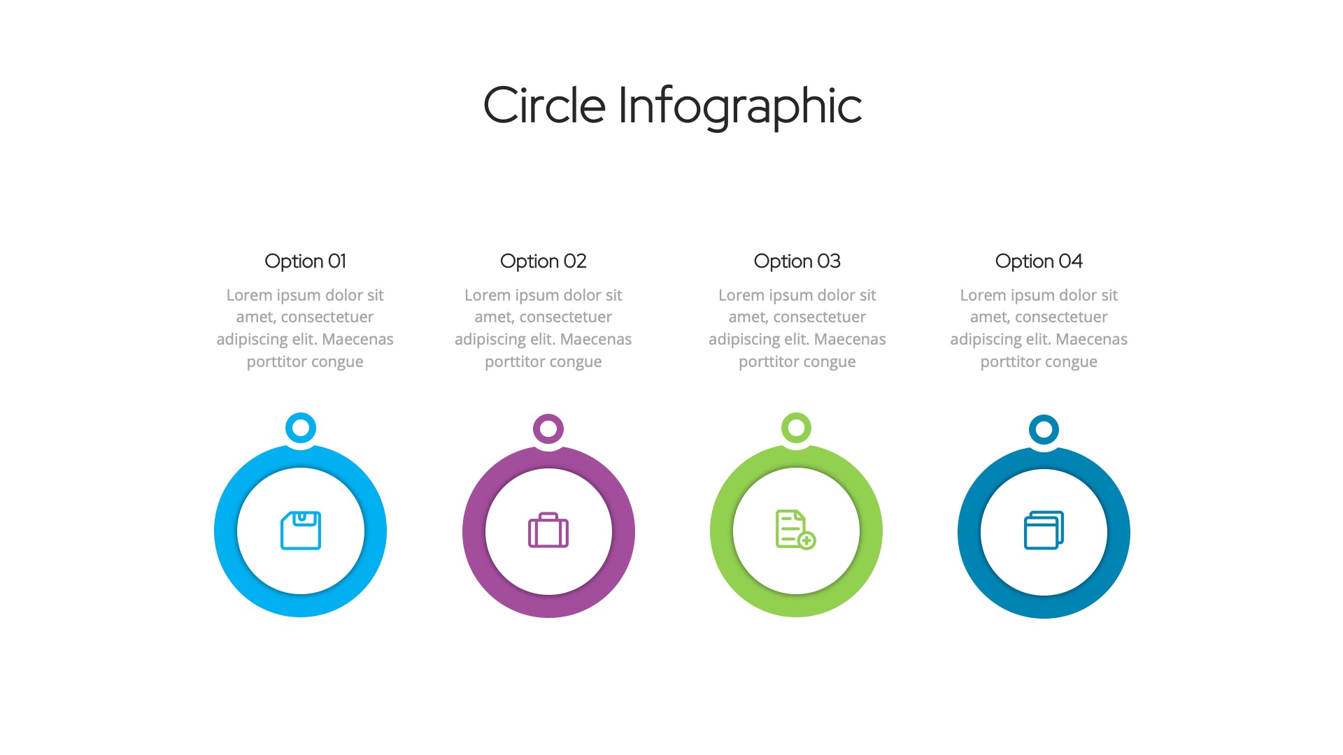 Circle Infographic Presentation Google Slides, Presentation Templates