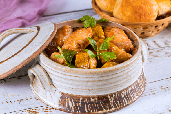 Traditional delicious homemade a dish of eastern european cuisine ...