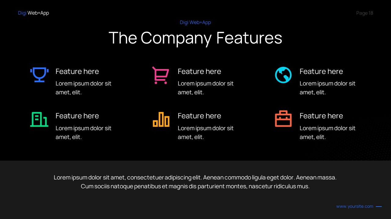 Digi Web App Product PowerPoint Template, Presentation Templates ...