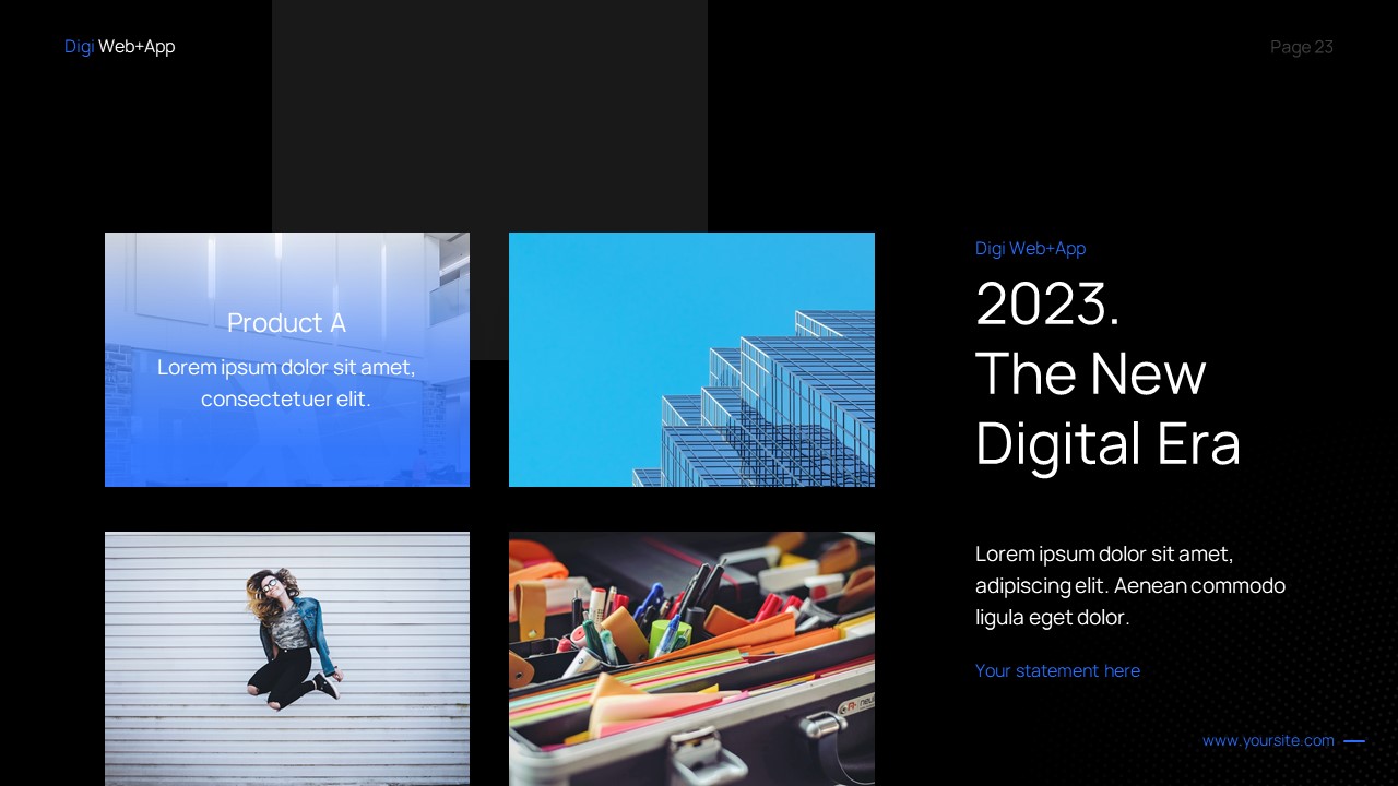 Digi Web App Product PowerPoint Template, Presentation Templates ...