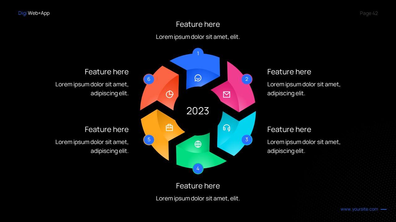 Digi Web App Product PowerPoint Template, Presentation Templates ...