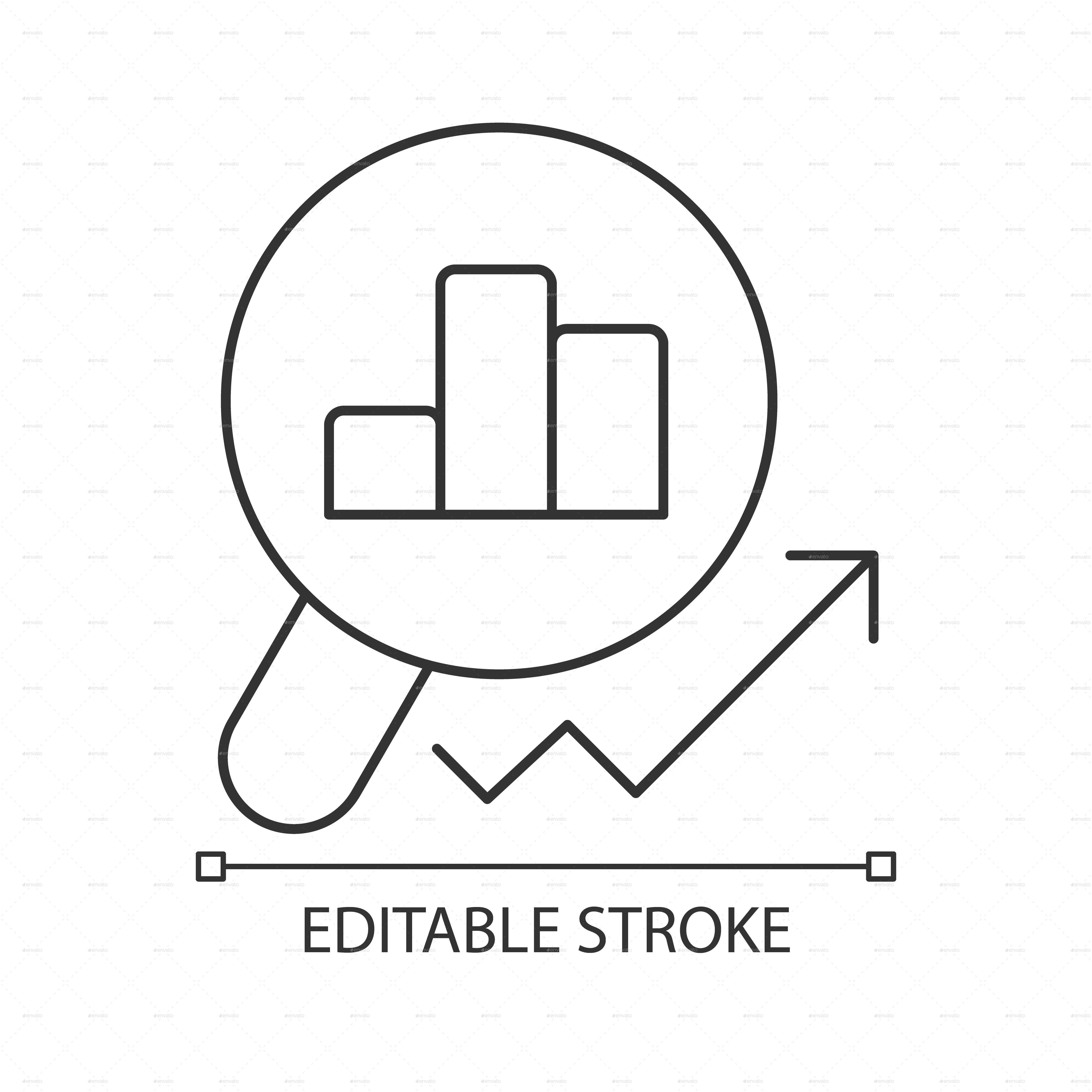 Marketing segmentation linear icons set, Icons | GraphicRiver