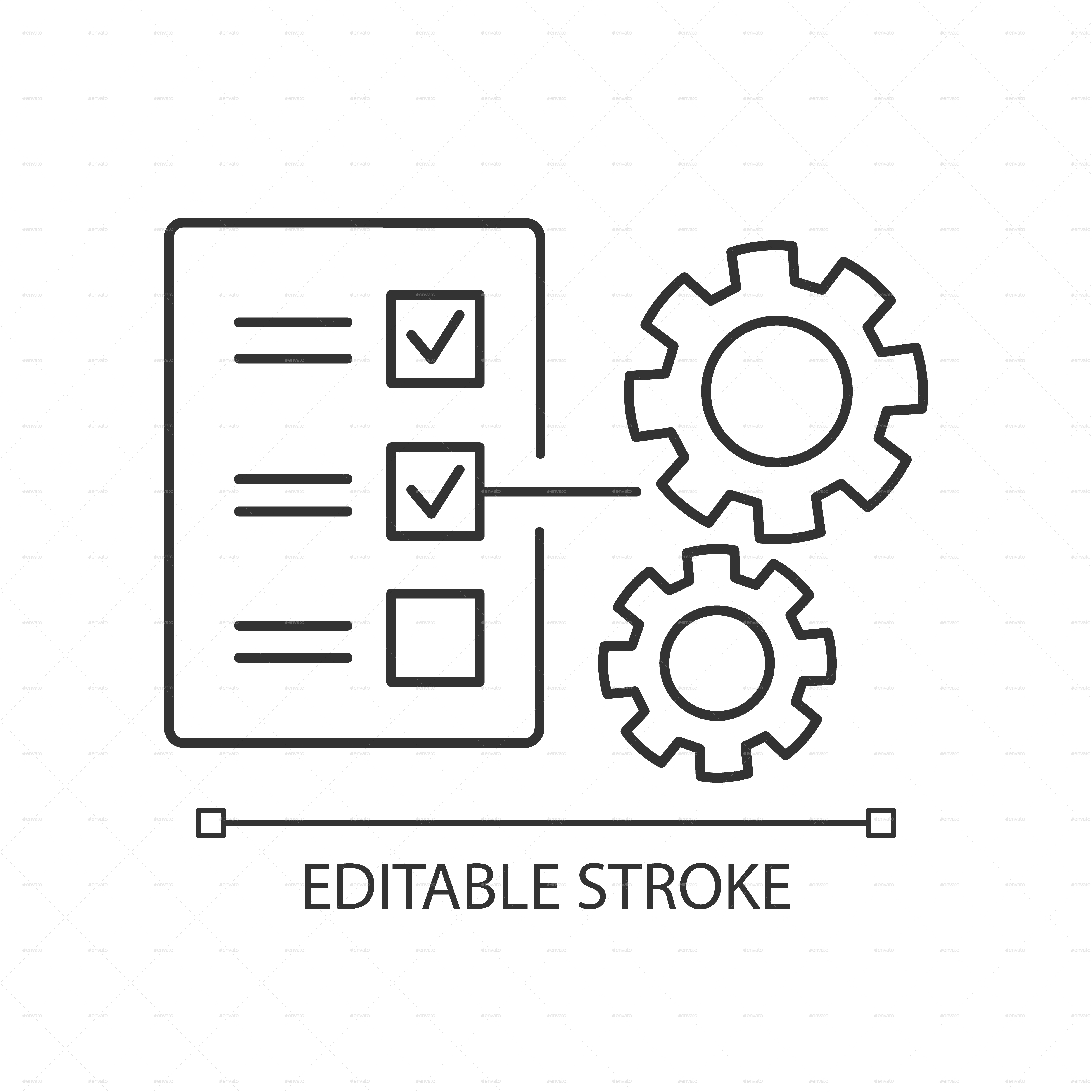 Marketing segmentation linear icons set, Icons | GraphicRiver