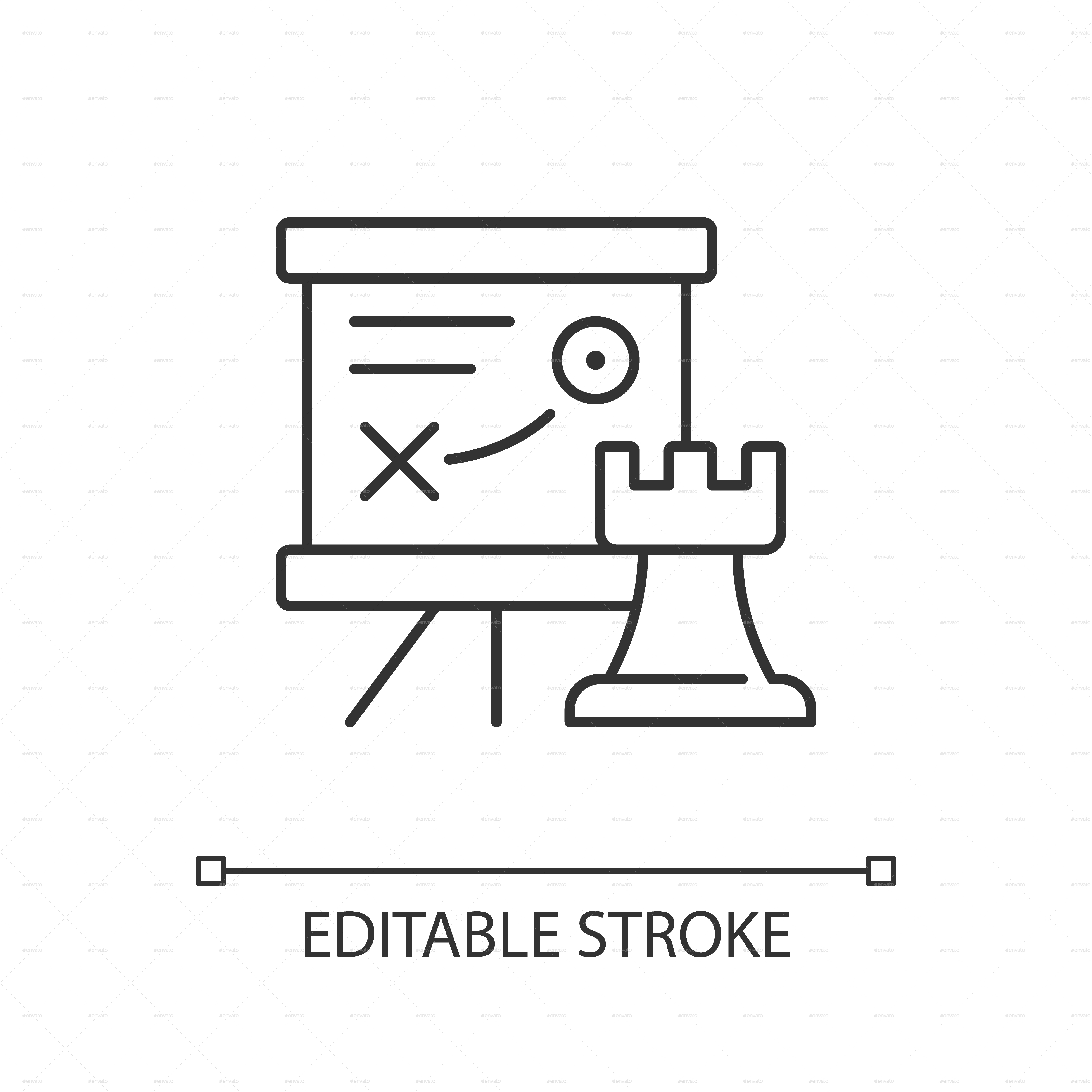 Project Planning and Scheduling Linear Icons Set, Icons | GraphicRiver